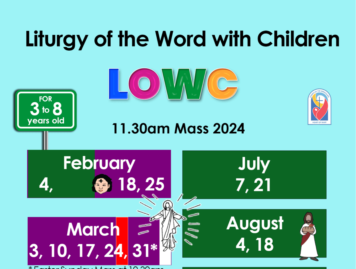 Liturgy of the Word with Children Sessions 2024