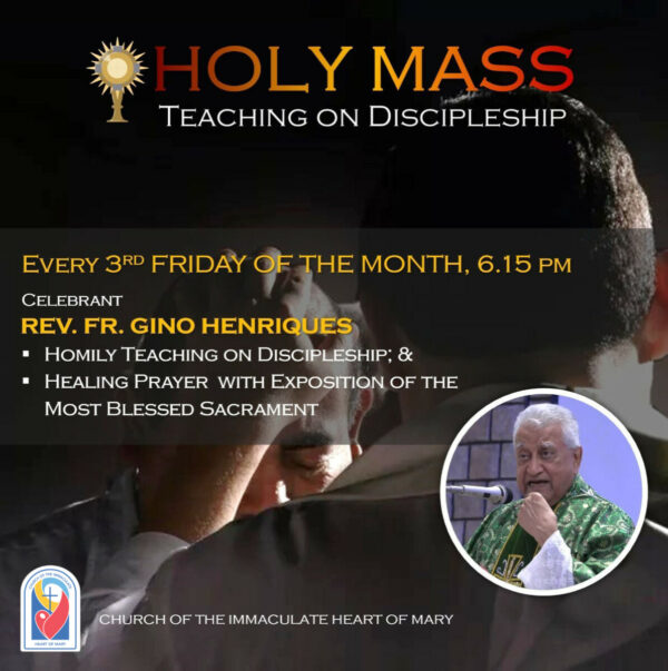 Mass and Service Times | Church of the Immaculate Heart of Mary Singapore